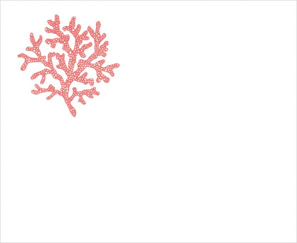 Black Ink Luxe Coral Memo Pad | Collage Home