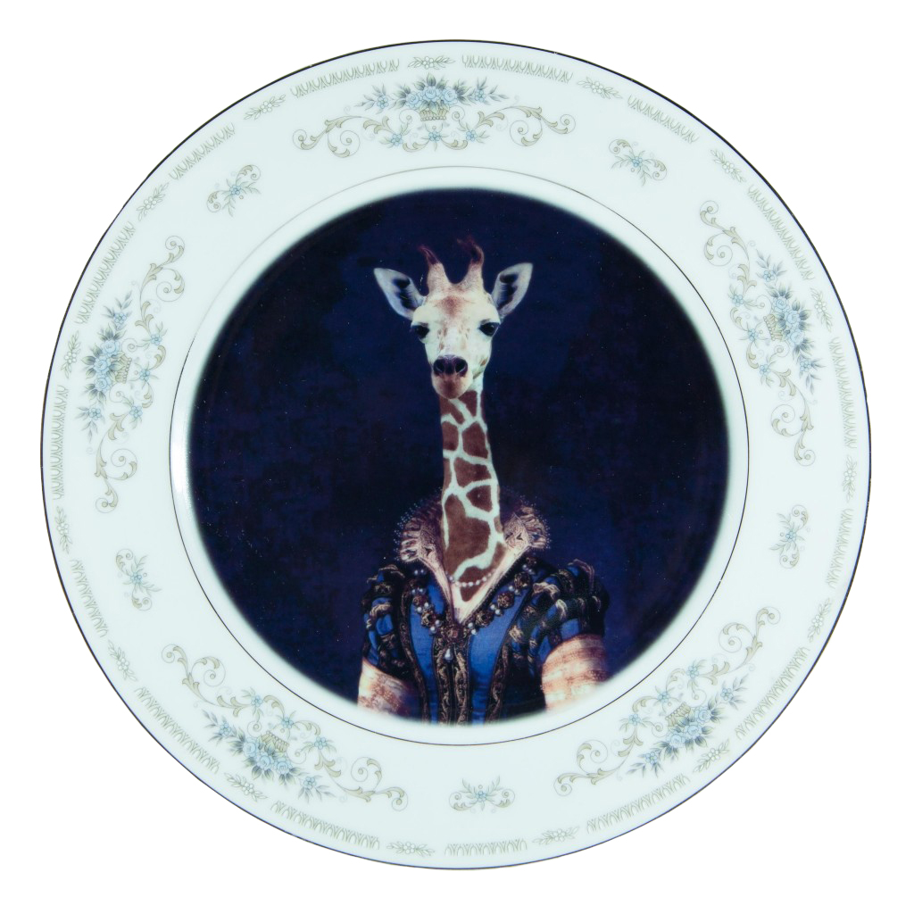 Courtier Zarafa Giraffe Plate | Collage Home
