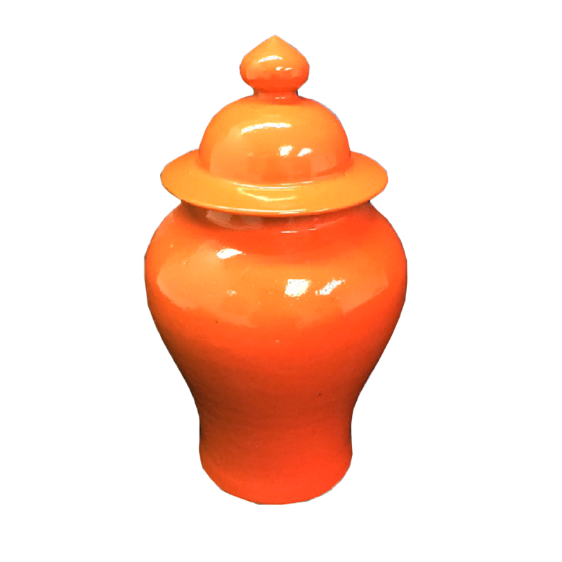 Small Orange Temple Jar | Jars and Vases | Collage Home