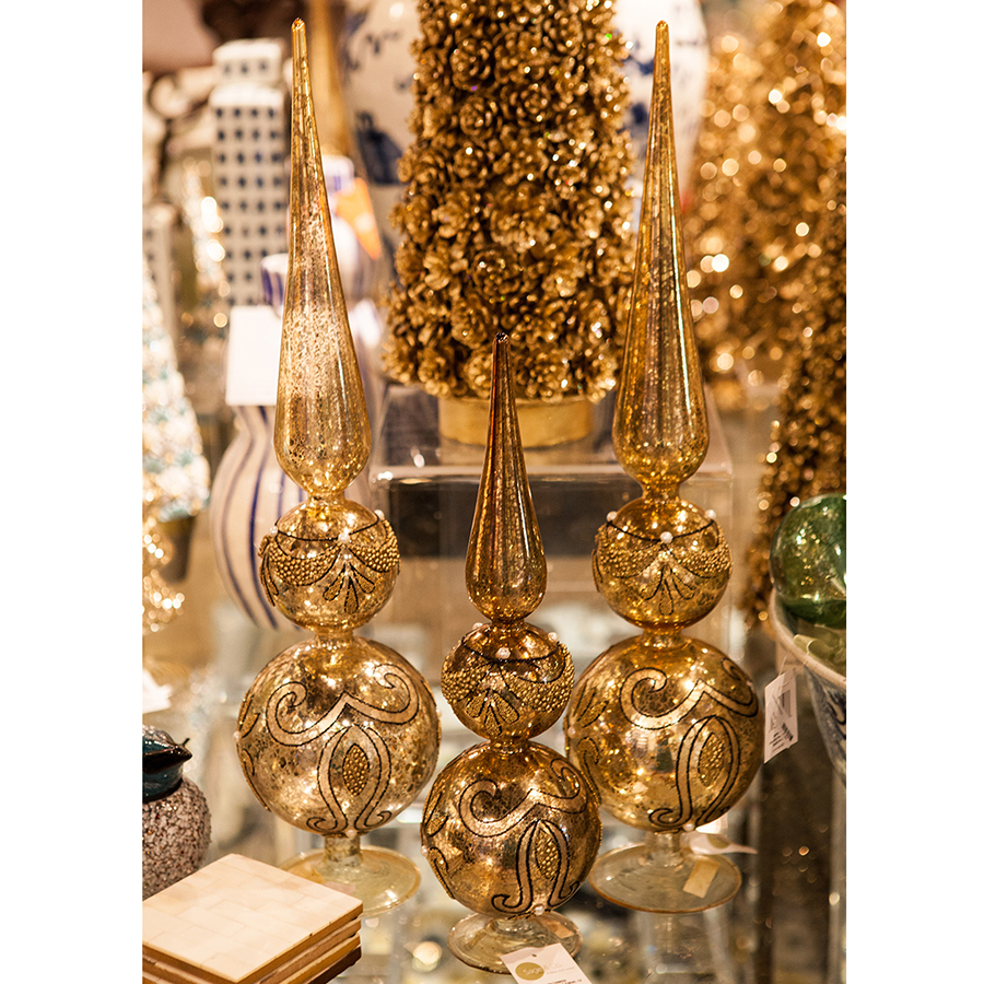 Baroque Glitter Gold Finial | Accessories | Collage Home
